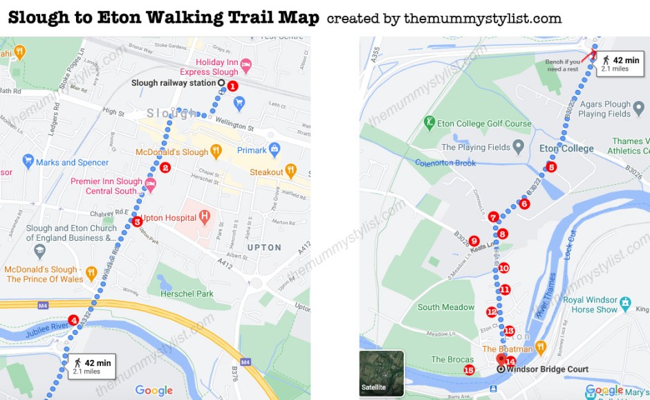 Slough to Eton Walking Trail | 2 Mile Berkshire Walk | The Mummy Stylist